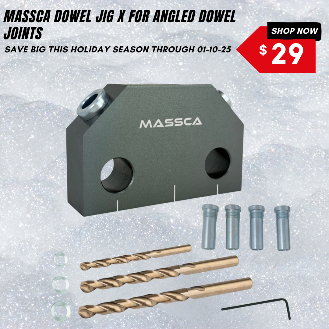 Massca Dowel Jig X For Angled Dowel Joints – Massca Products