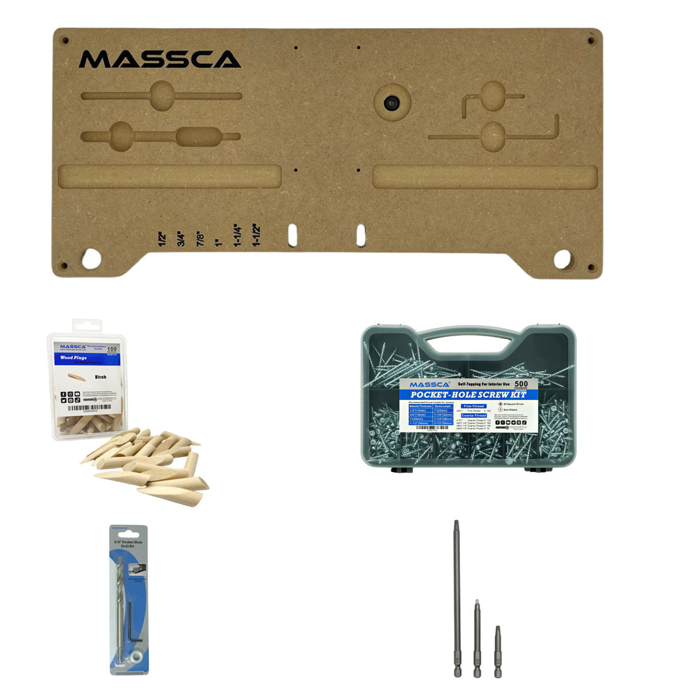 Massca Pocket Hole Jig Mounting System Bundle # 2 – Massca Products